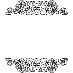 pansy frame - CLIP STUDIO ASSETS