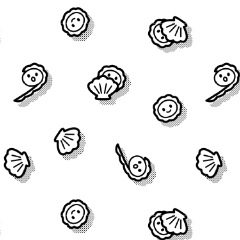 Scallop character flyer pattern 2 - CLIP STUDIO ASSETS