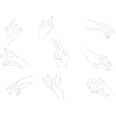 美しい手のアセット Beautiful hand assets. - CLIP STUDIO ASSETS