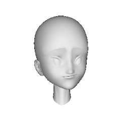 Blend Workout Head Model 116 - CLIP STUDIO ASSETS