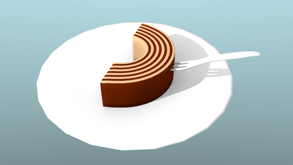 バームクーヘンセット.obj - CLIP STUDIO ASSETS