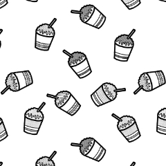 Shaved Ice Flyer pattern - CLIP STUDIO ASSETS