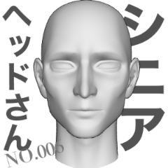 SENIOR HEAD NO.006 - CLIP STUDIO ASSETS