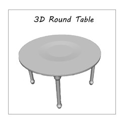 Round Table - CLIP STUDIO ASSETS
