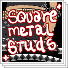 Square Pyramid Metal Studs - CLIP STUDIO ASSETS