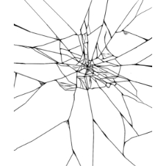 금 간 유리1 - CLIP STUDIO ASSETS