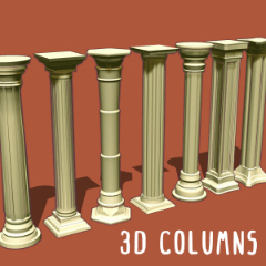 3D Columns - CLIP STUDIO ASSETS