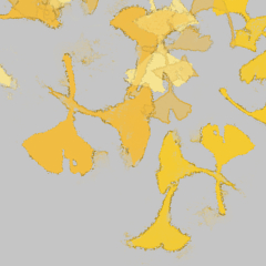 Ginkgo Biloba Brush (analog) - CLIP STUDIO ASSETS