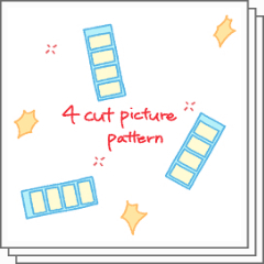 4cut picture pattern - CLIP STUDIO ASSETS