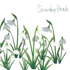 Snowdrop Brush - CLIP STUDIO ASSETS