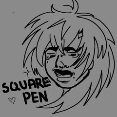 Square Line Art Pen - CLIP STUDIO ASSETS