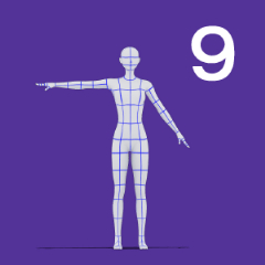 Nine-headed woman - CLIP STUDIO ASSETS