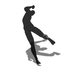Spinning Kick - CLIP STUDIO ASSETS