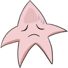 Sad starfish - CLIP STUDIO ASSETS