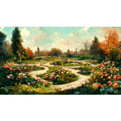 rose garden - CLIP STUDIO ASSETS
